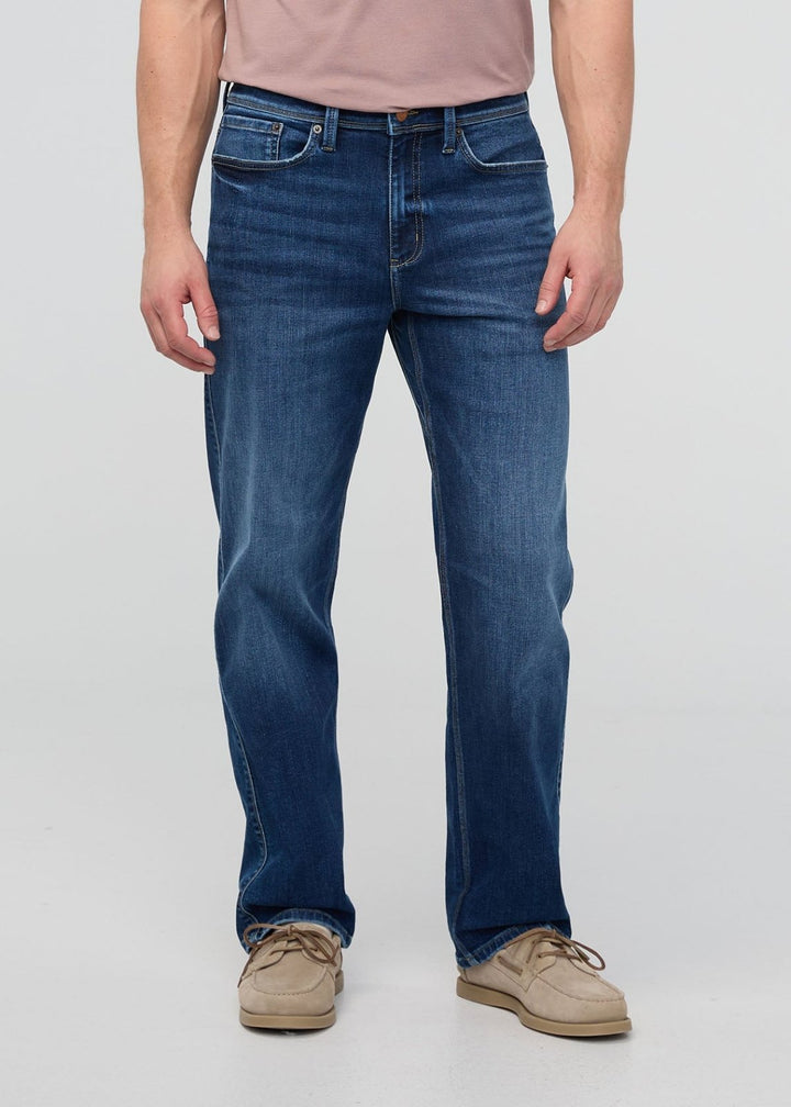 Men's Relaxed Straight Fit Stretch Jeans