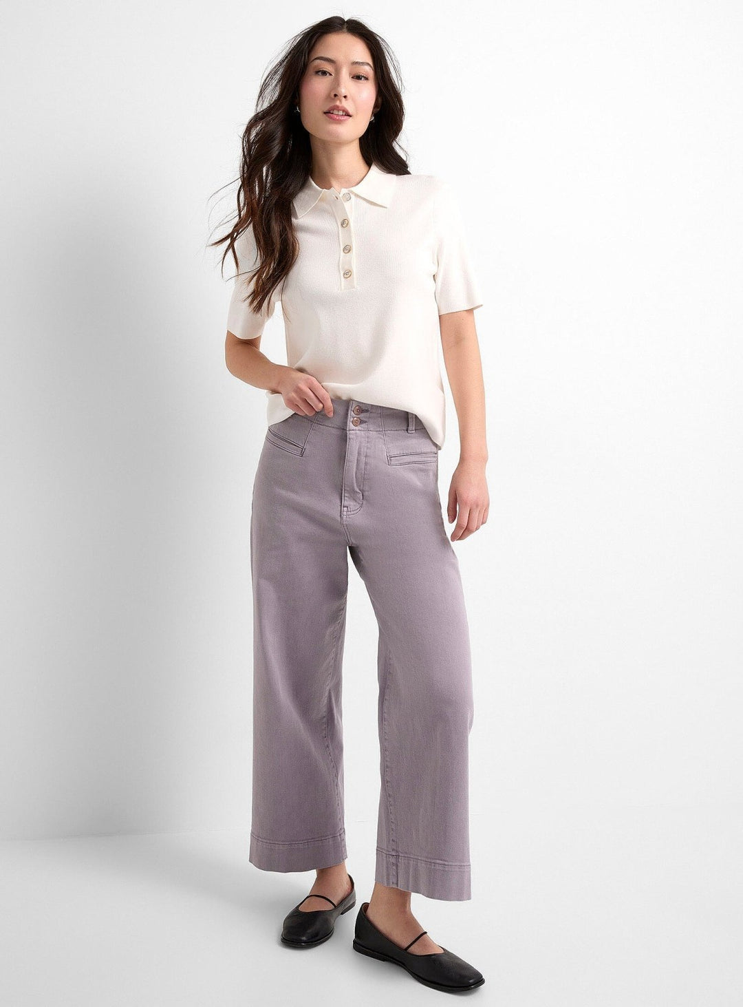 Women's Ash High Rise Twill Trouser