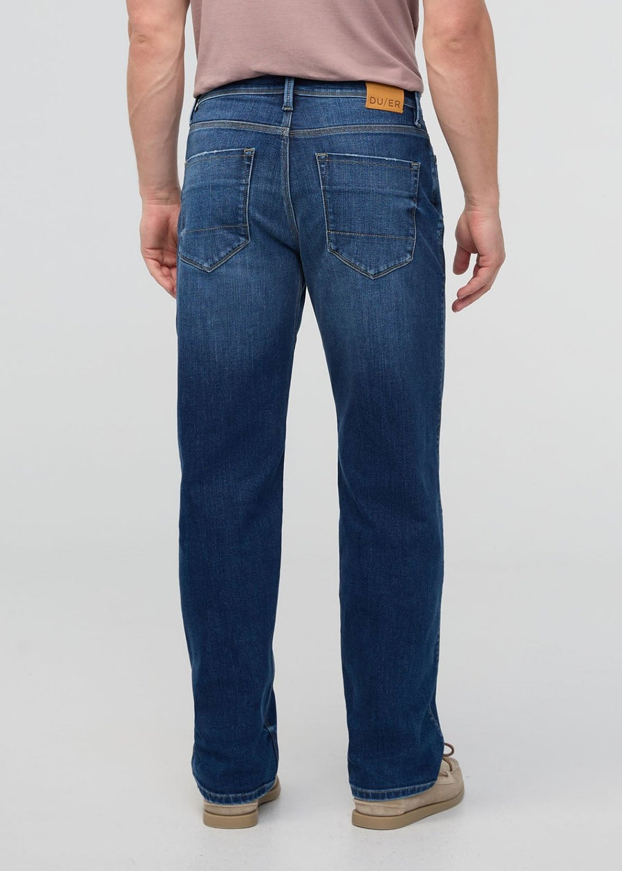 Men's Relaxed Straight Fit Stretch Jeans