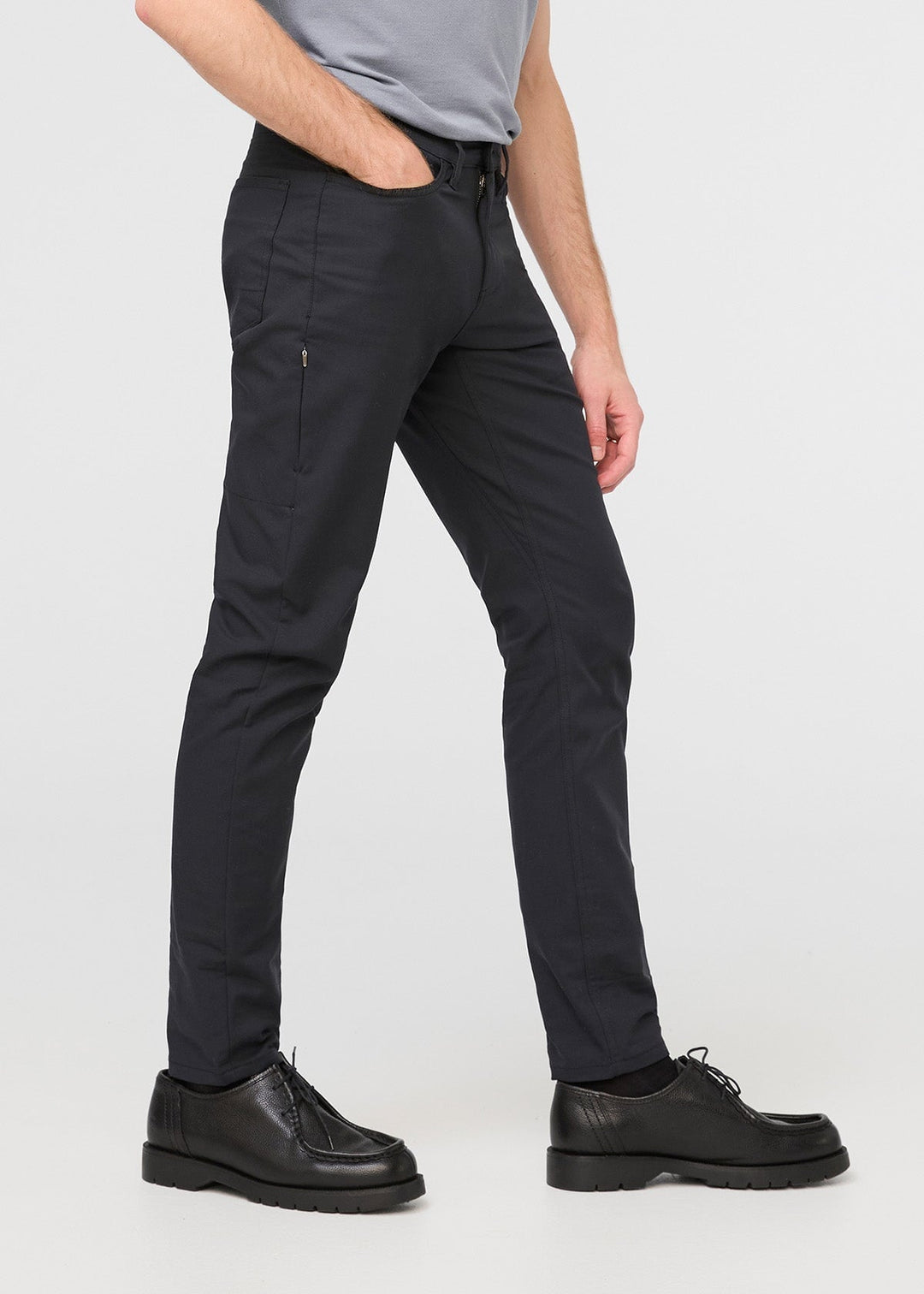 Men's Black Slim Fit Stretch Pant