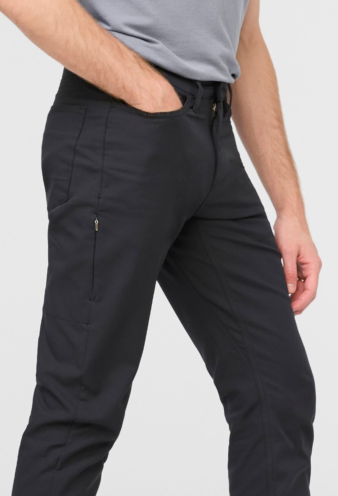 Men's Black Slim Fit Stretch Pant
