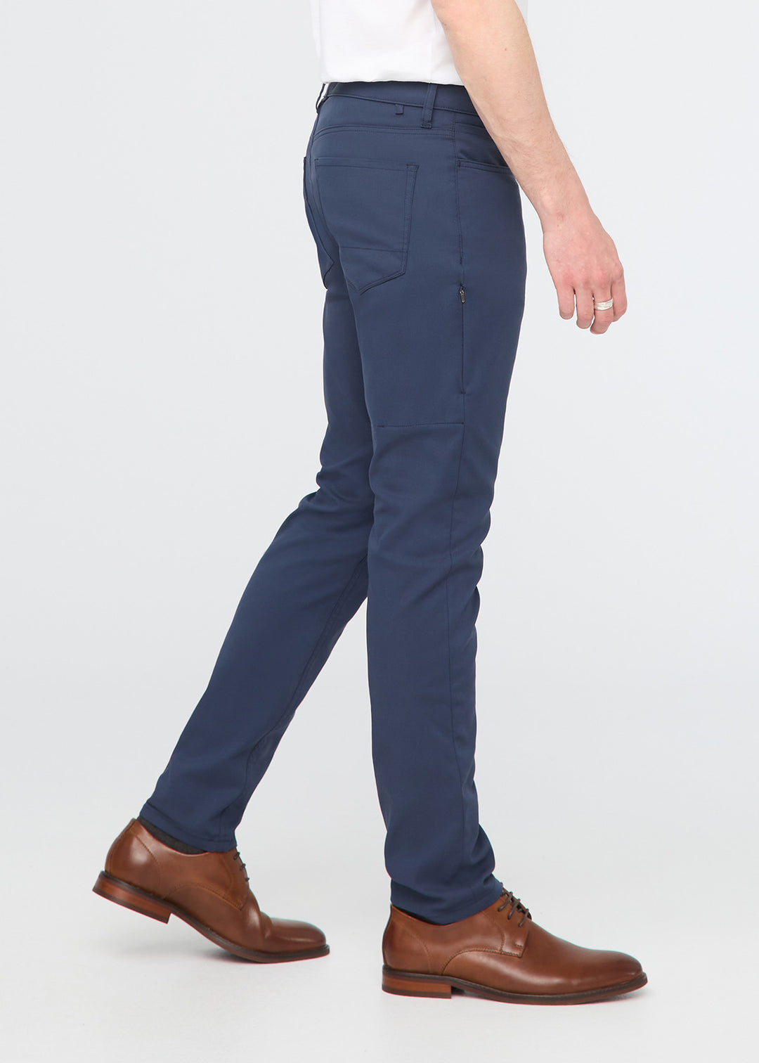 Men's Navy Slim Fit Stretch Pant