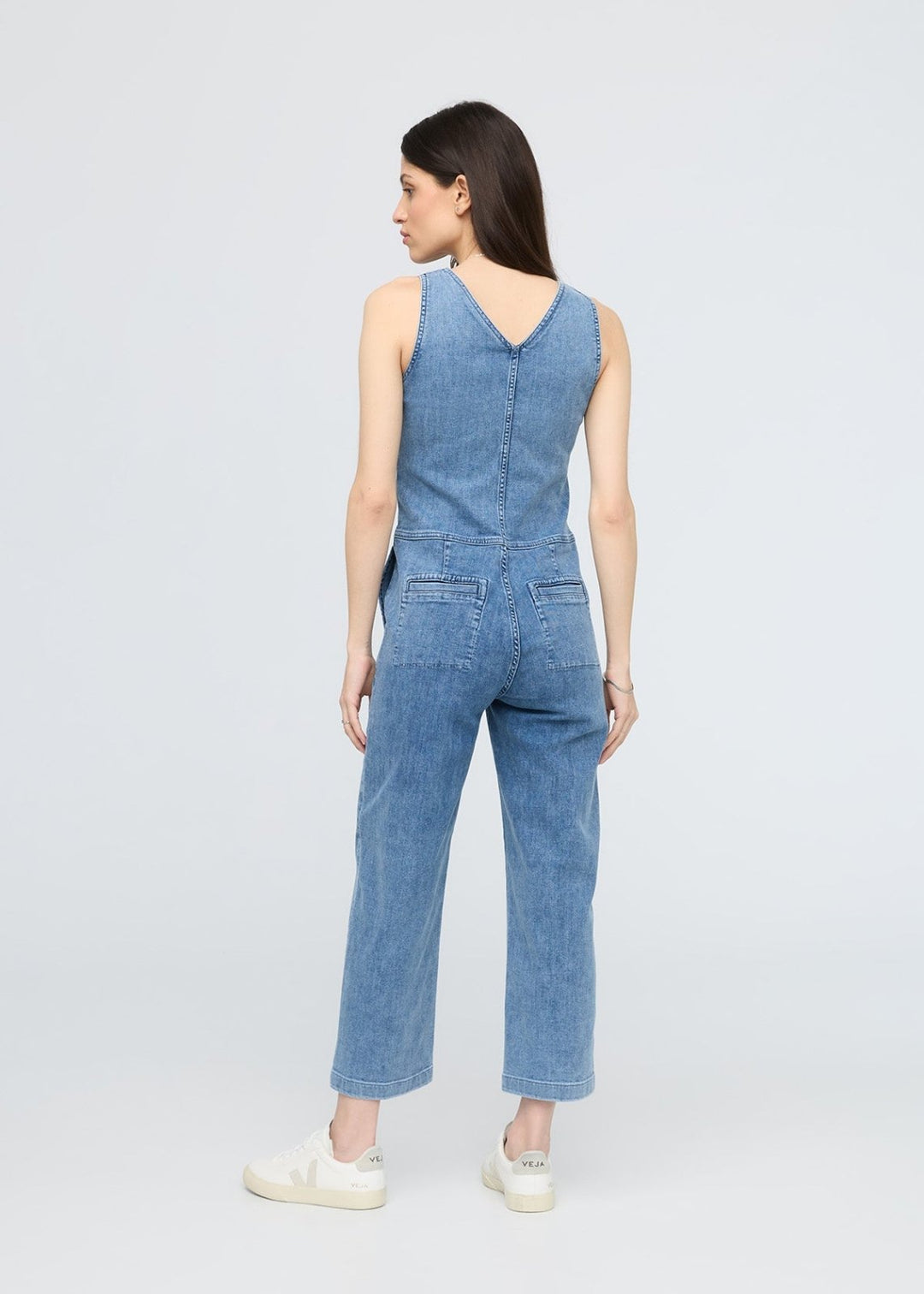 Women's Stretch Denim Jumpsuit
