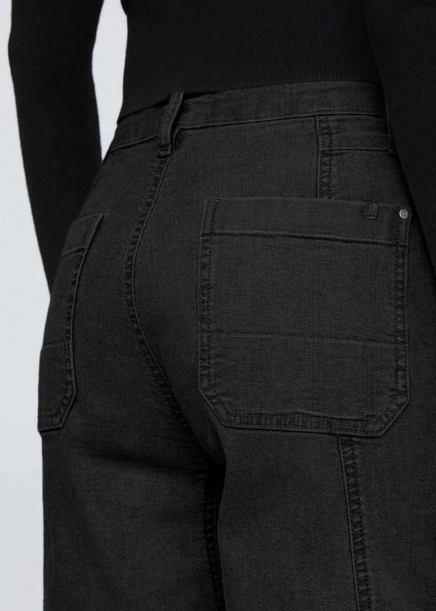 Women's Stretch Canvas Black Utility Pants